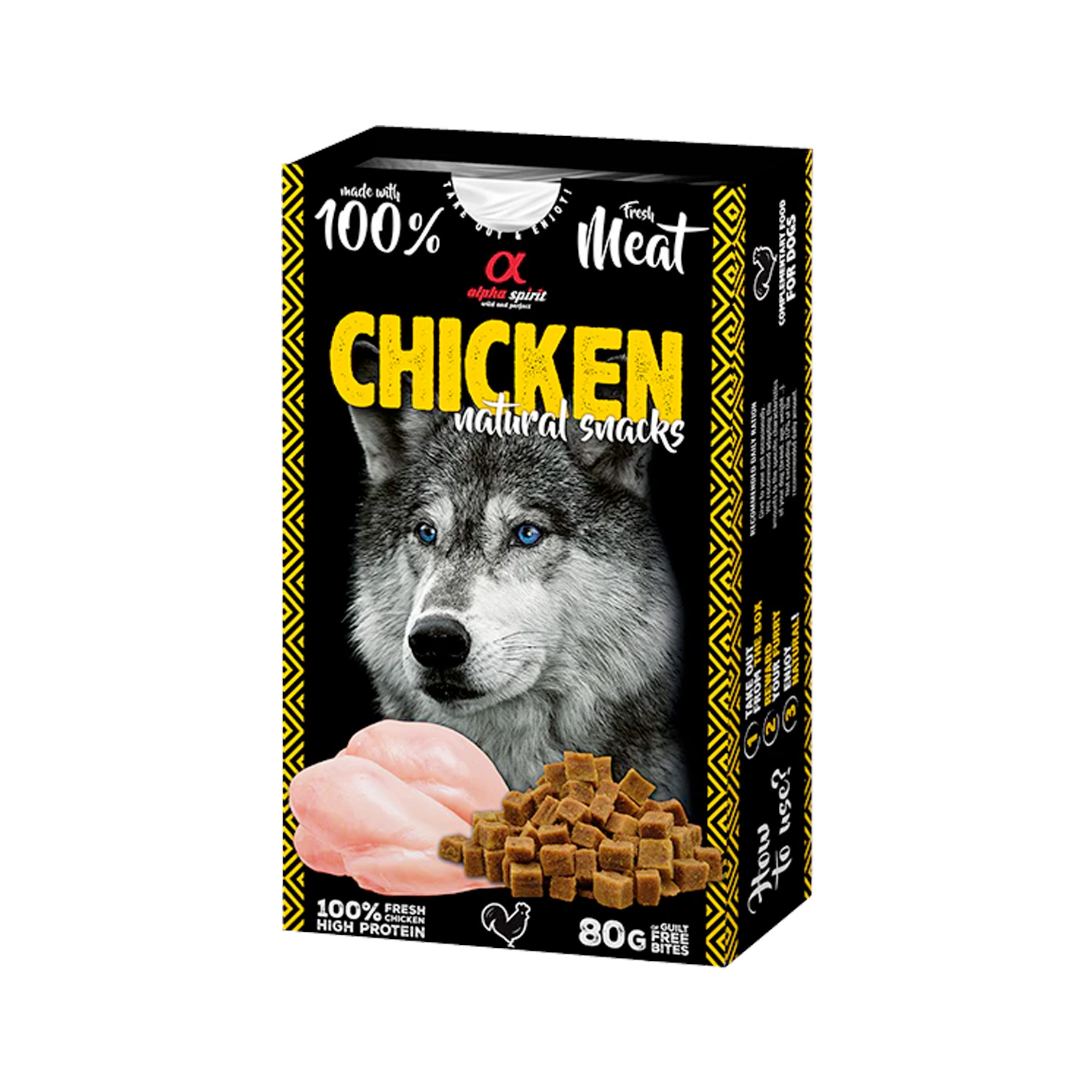 Alpha Spirit Natural Snacks - Chicken 80g