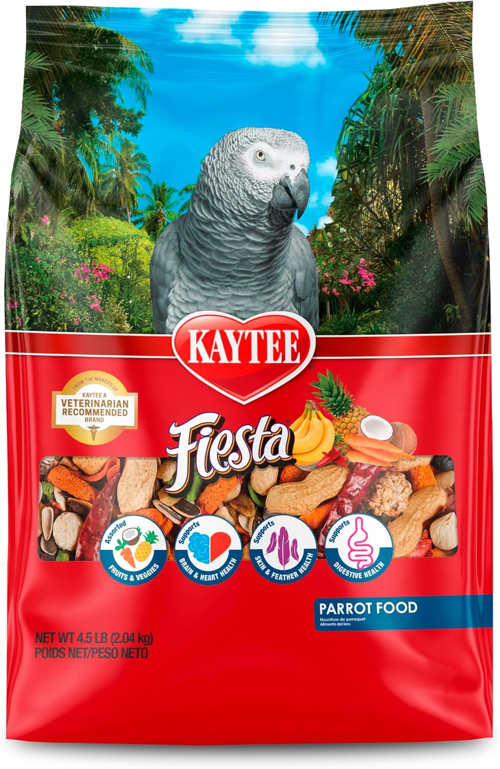 Kaytee KT Fiesta Parrot Food 6/4.5LB/2.1kgs
